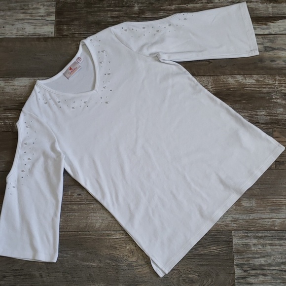 Quacker Factory | Tops | Quacker Factory Blouse Size Xs | Poshmark